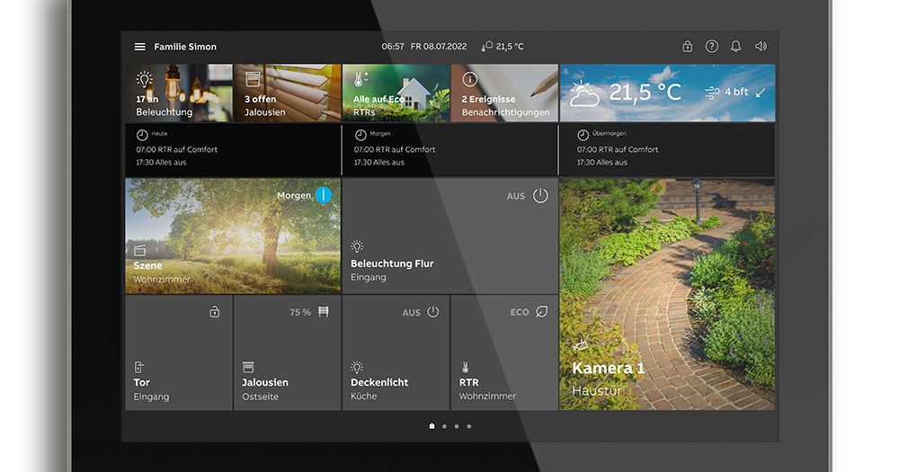 Busch-SmartTouch® 10" - Smart Home en Smart Building bedieningspaneel